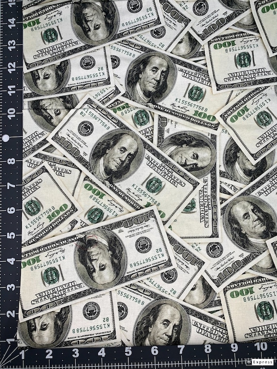 Doll Making Doll & Model Making 100% Cotton Money Money Cash Fabric ...