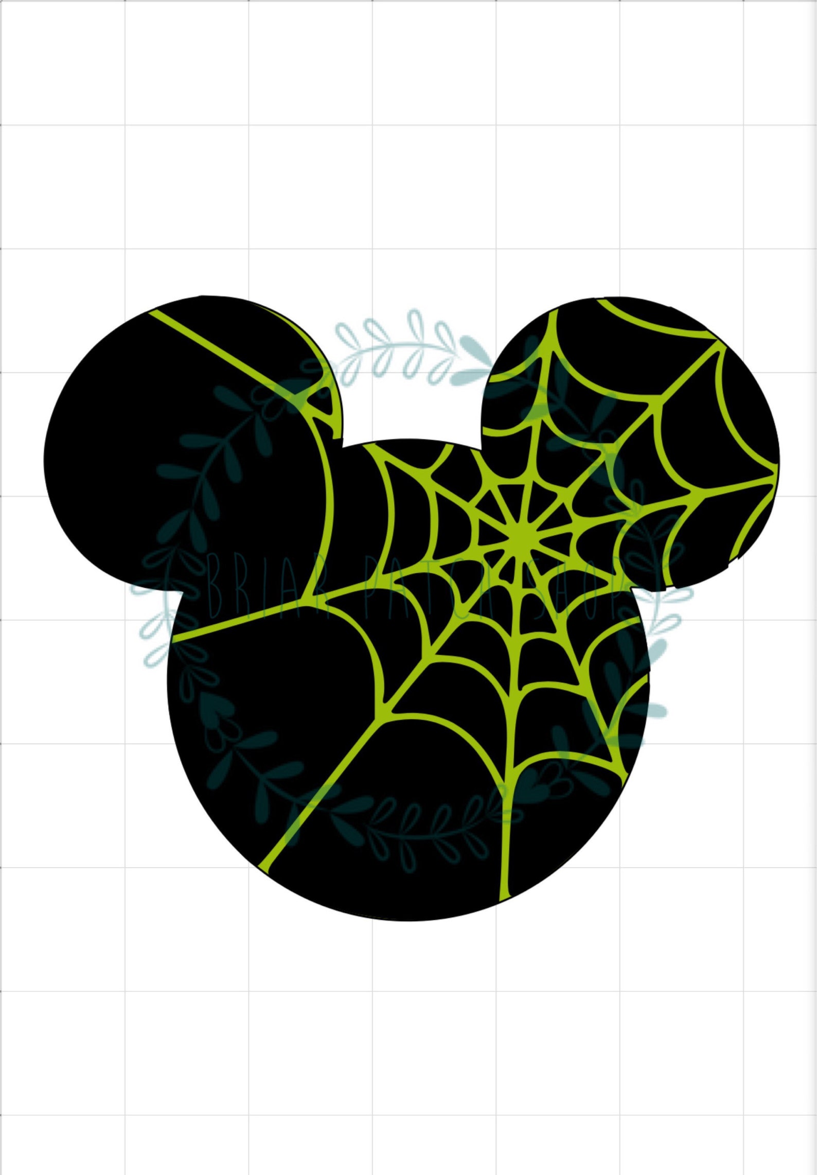 Mickey Spider Web Iron On - Etsy