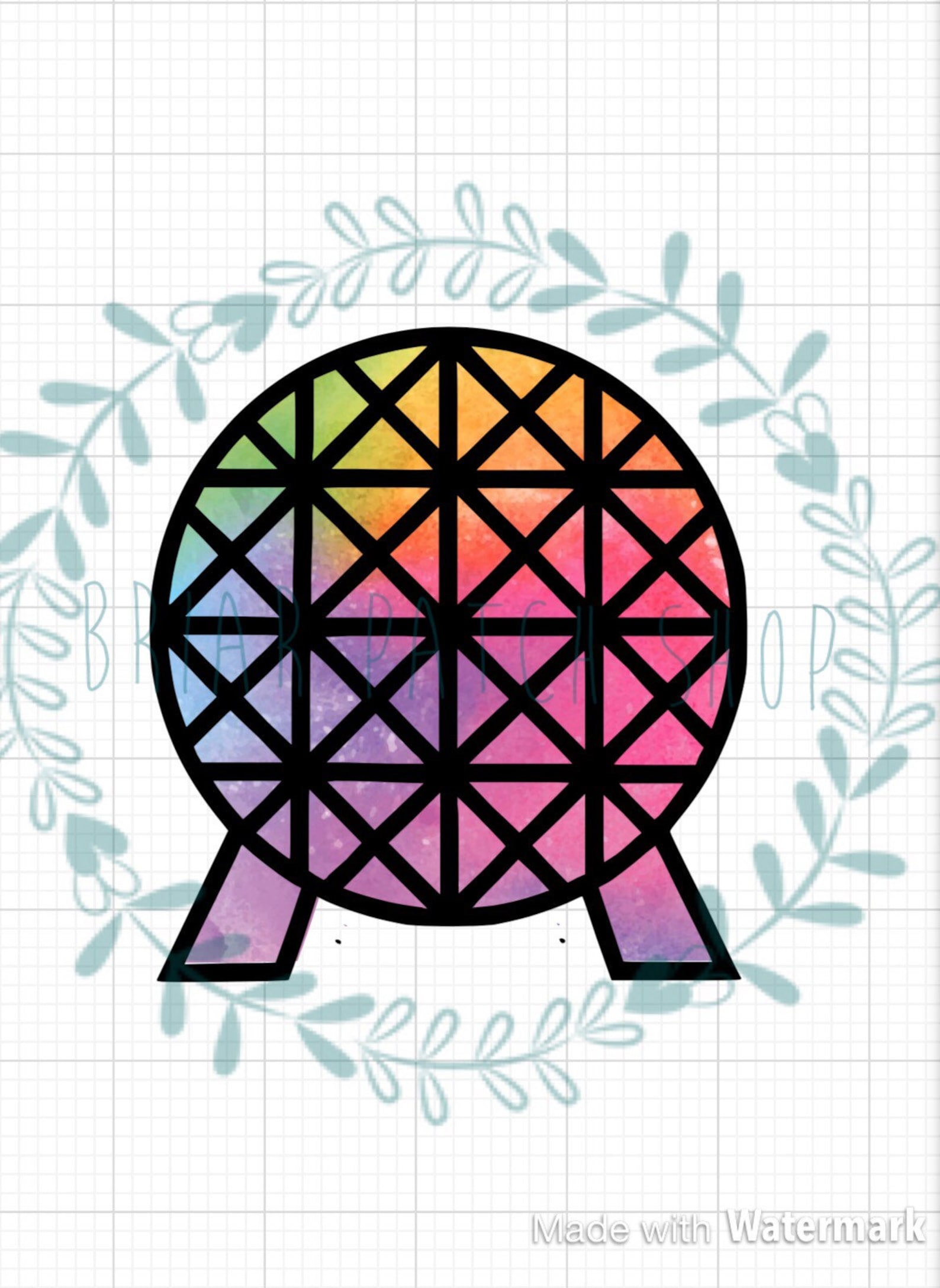 Epcot Watercolor / Festival of the Arts Iron On - Etsy