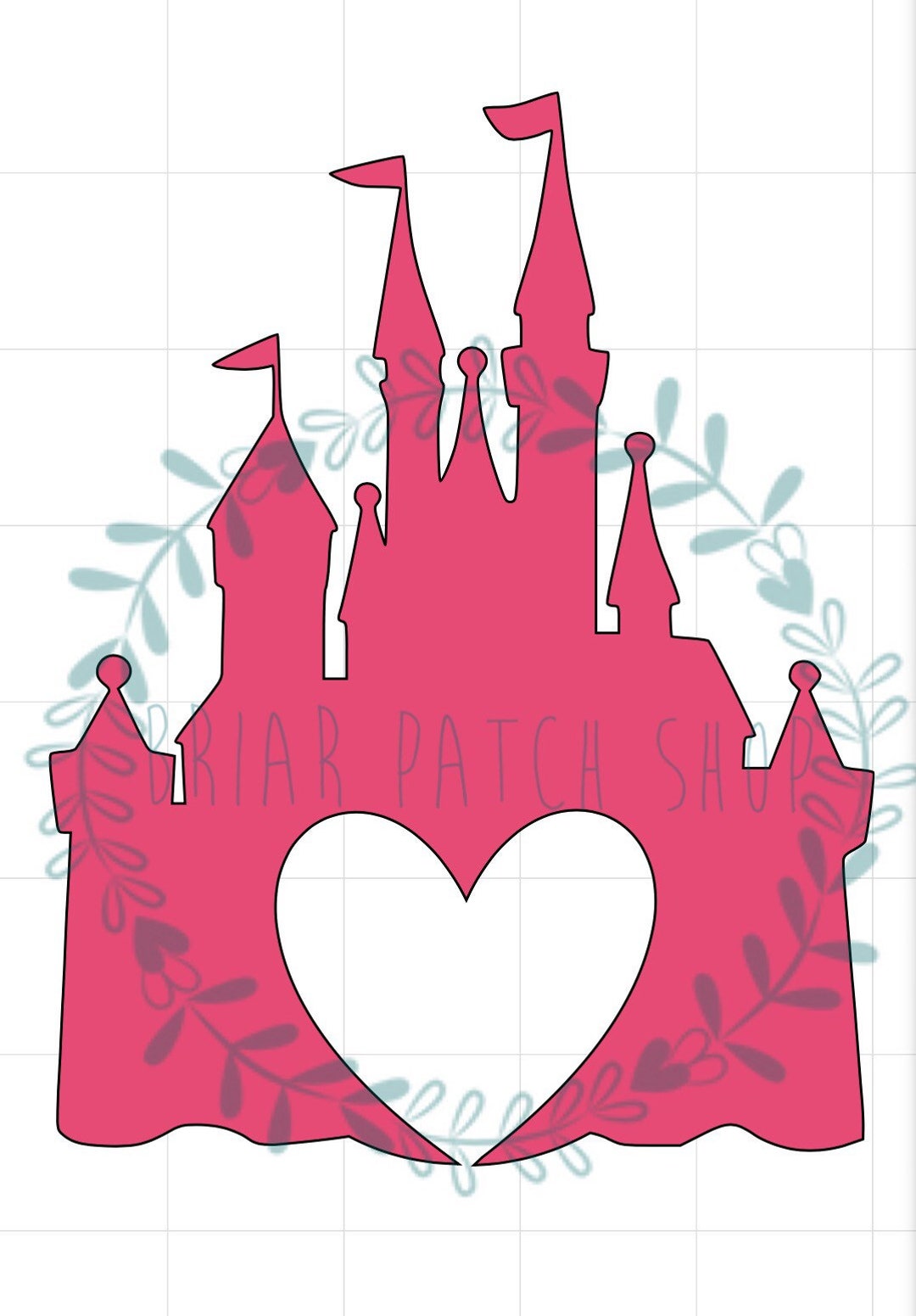 Valentine/ Heart Castle Iron On - Etsy
