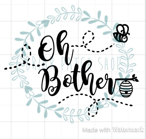 Oh Bother Iron On - Etsy