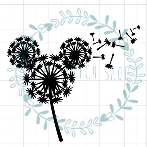 Moks256p Dandelion Embroidered Patch Flower Patch | Etsy