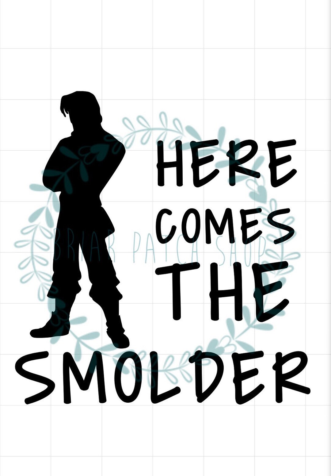 Here Comes the Smolder Iron On - Etsy