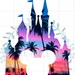 Mickey/ Castle Palm Tree Sunset Iron On - Etsy
