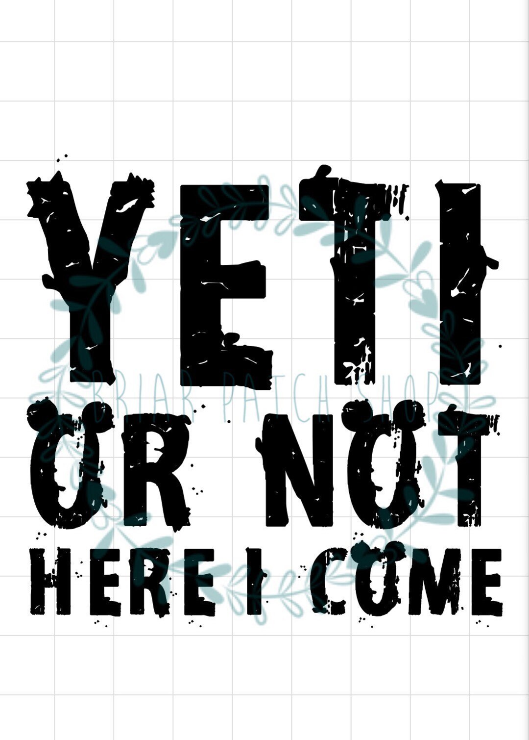 Yeti or Not Iron On - Etsy
