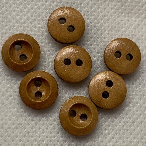 Round Wooden Buttons - Etsy
