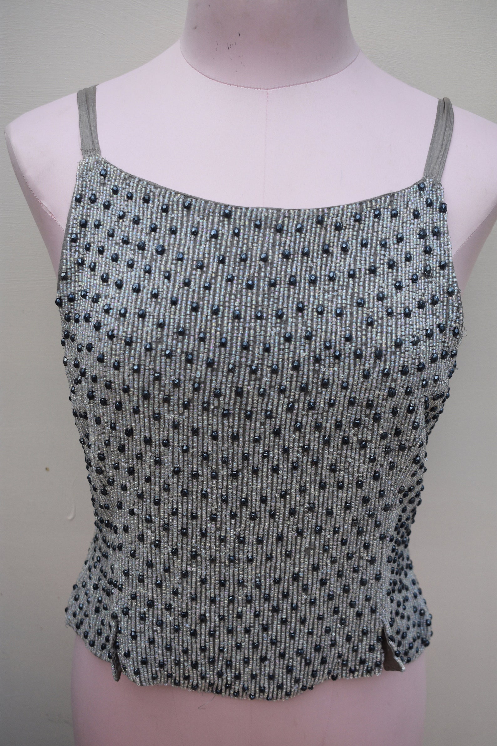 Original Embellished Beaded Top Evening Wear Etsy