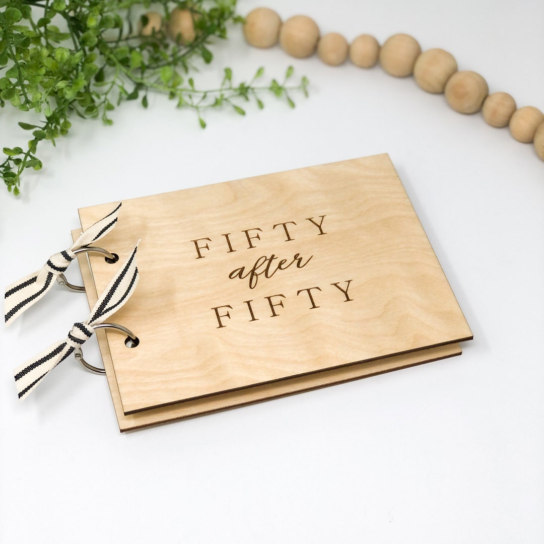 Fifty After Fifty Bucket List Notebook, 50th Birthday Gift, Gift for ...
