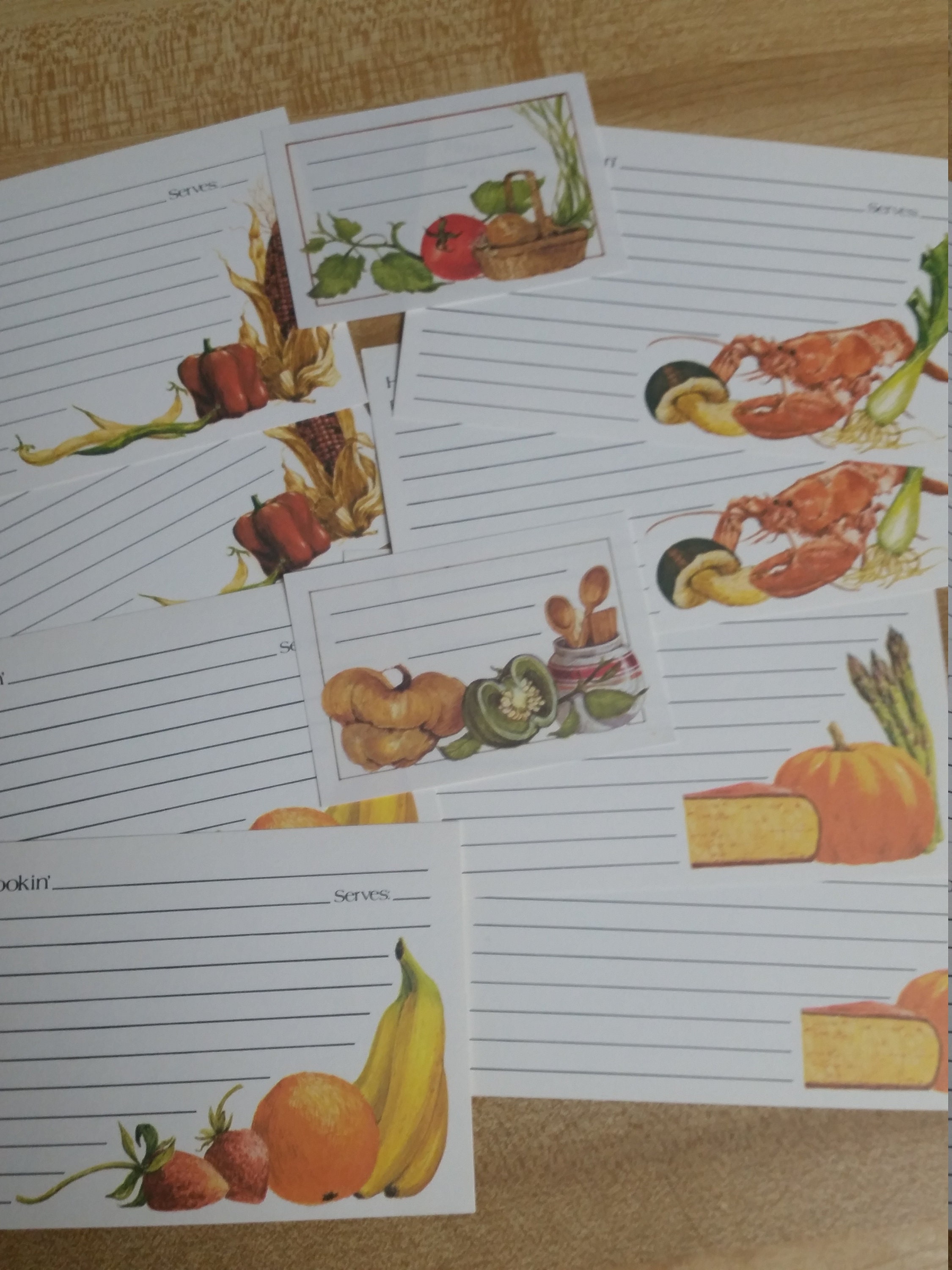 Vintage Recipe Cards Collection Current here's - Etsy