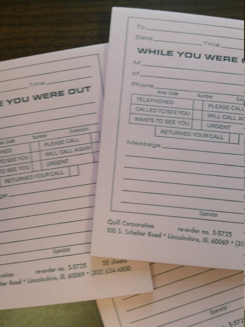 Vintage Pink Retro While You Were Out Note Pads Vintage - Etsy