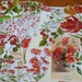 Unique Vintage Red Flower Botany Ephemera Pack, Paper Ephemera Lot ...