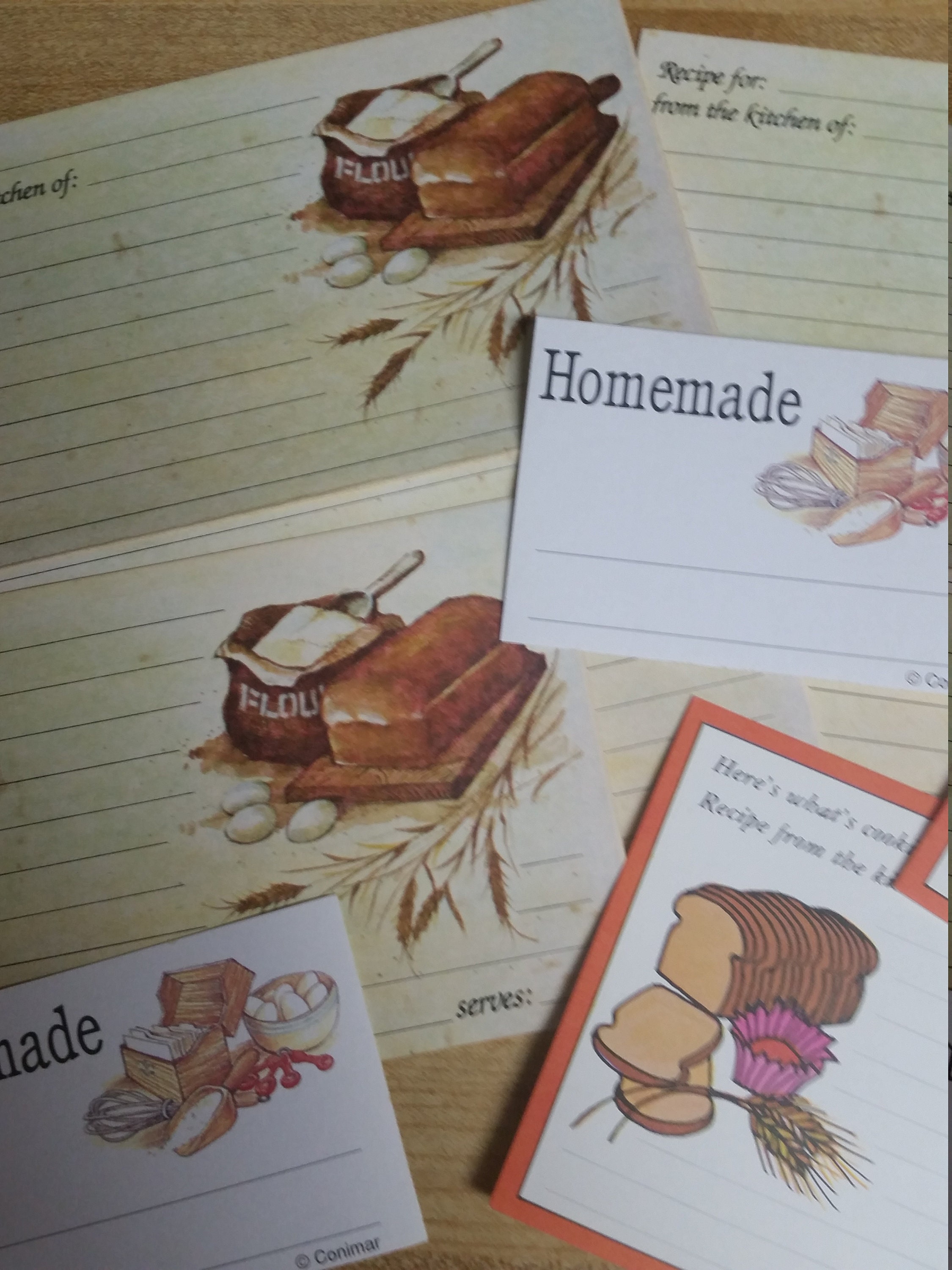 Vintage Recipe Cards Collection 80's Current Bread & | Etsy