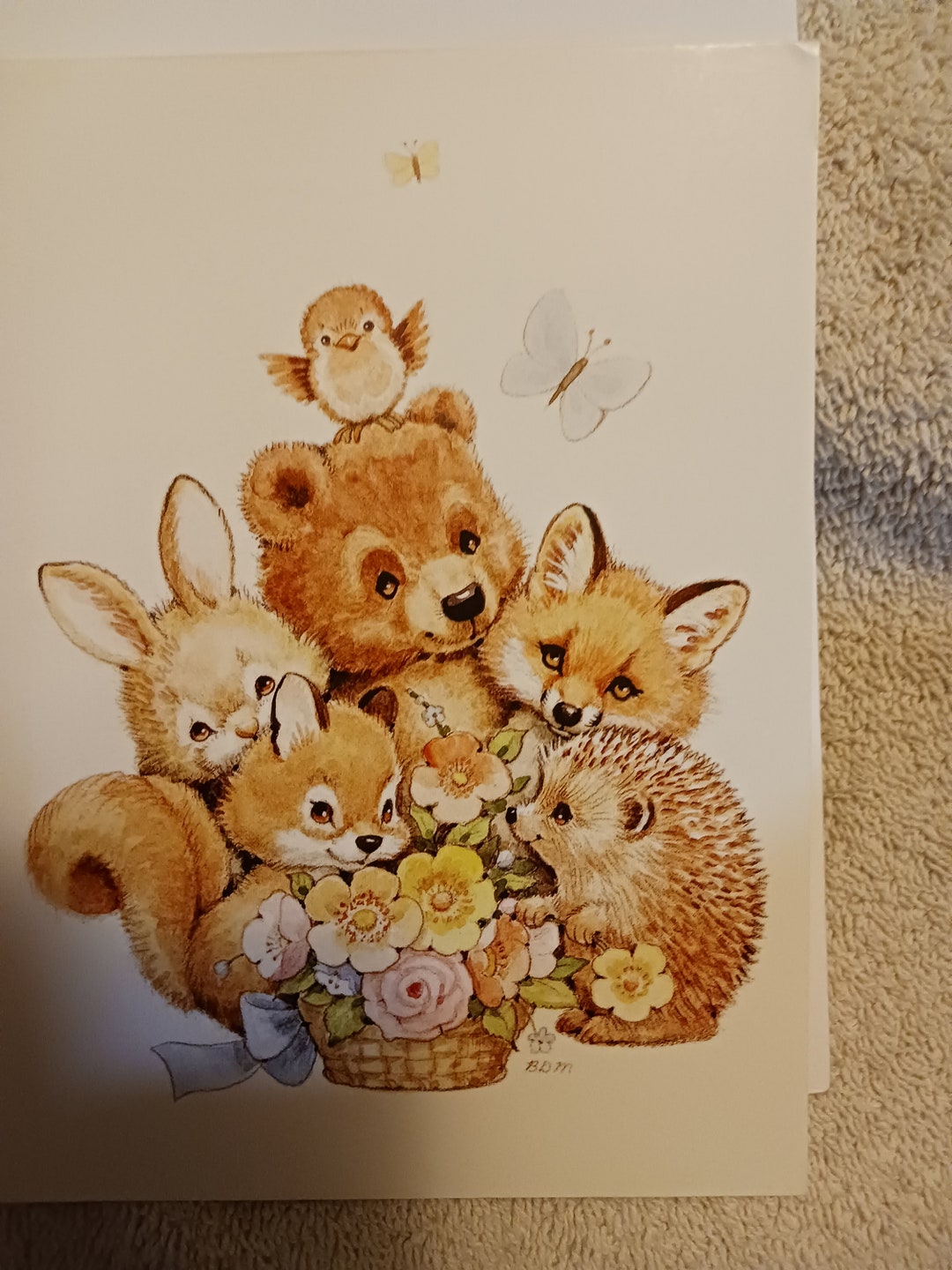 Vintage Get Well Card Ruth Morehead Sweet Critters GC9 - Etsy