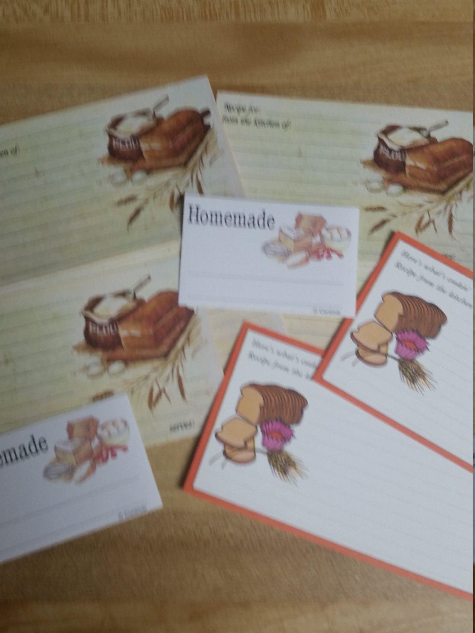 Vintage Recipe Cards Collection ~ 80's Current Bread & Baking Theme 7 ...