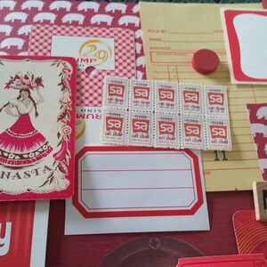 Red Ephemera Inspiration Pack / Project Life Journal / Vintage - Etsy