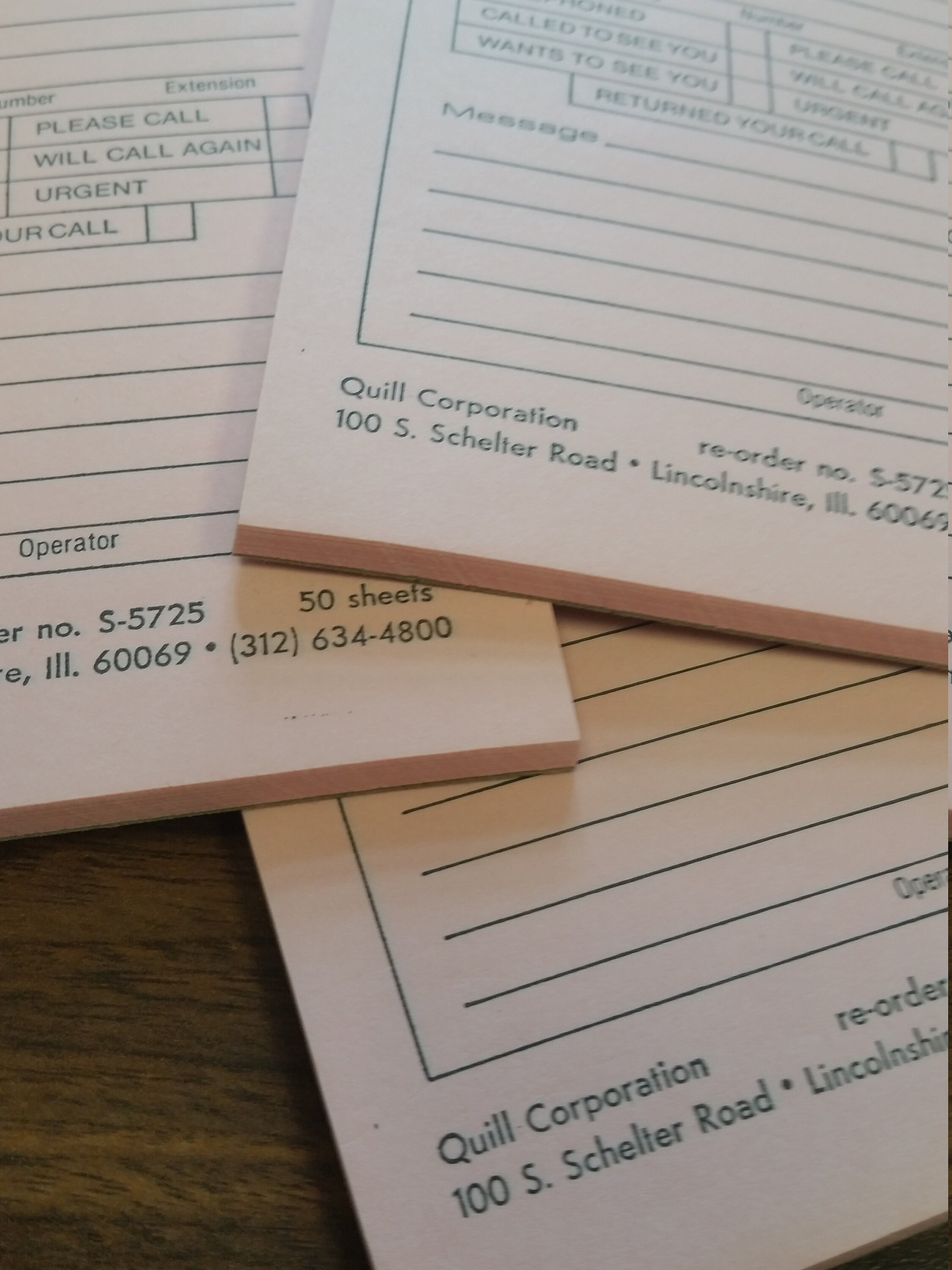 Vintage Pink Retro While You Were Out Note Pads Vintage | Etsy