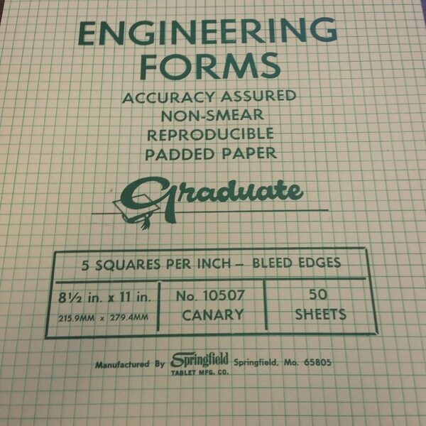 Engineering Paper - Etsy