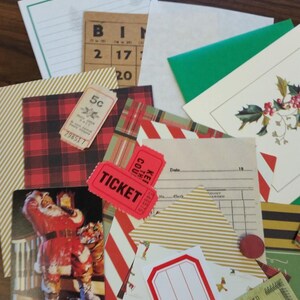 Christmas Mini Paper Pack / 20+ Pieces / Vintage & New / Collage Pack ...