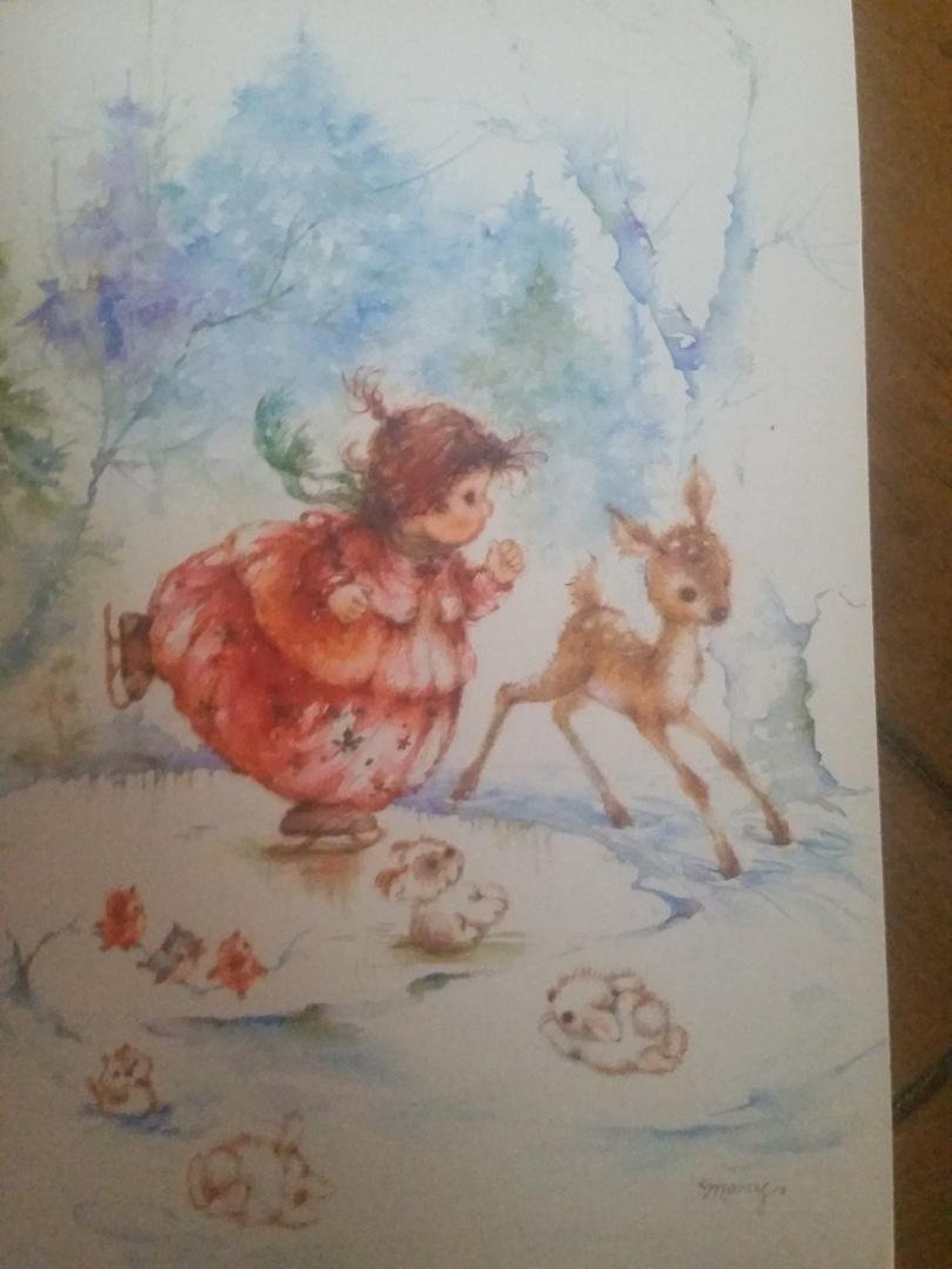 Vintage Greeting Card Mary Hamilton Hallmark Christmas Card - Etsy