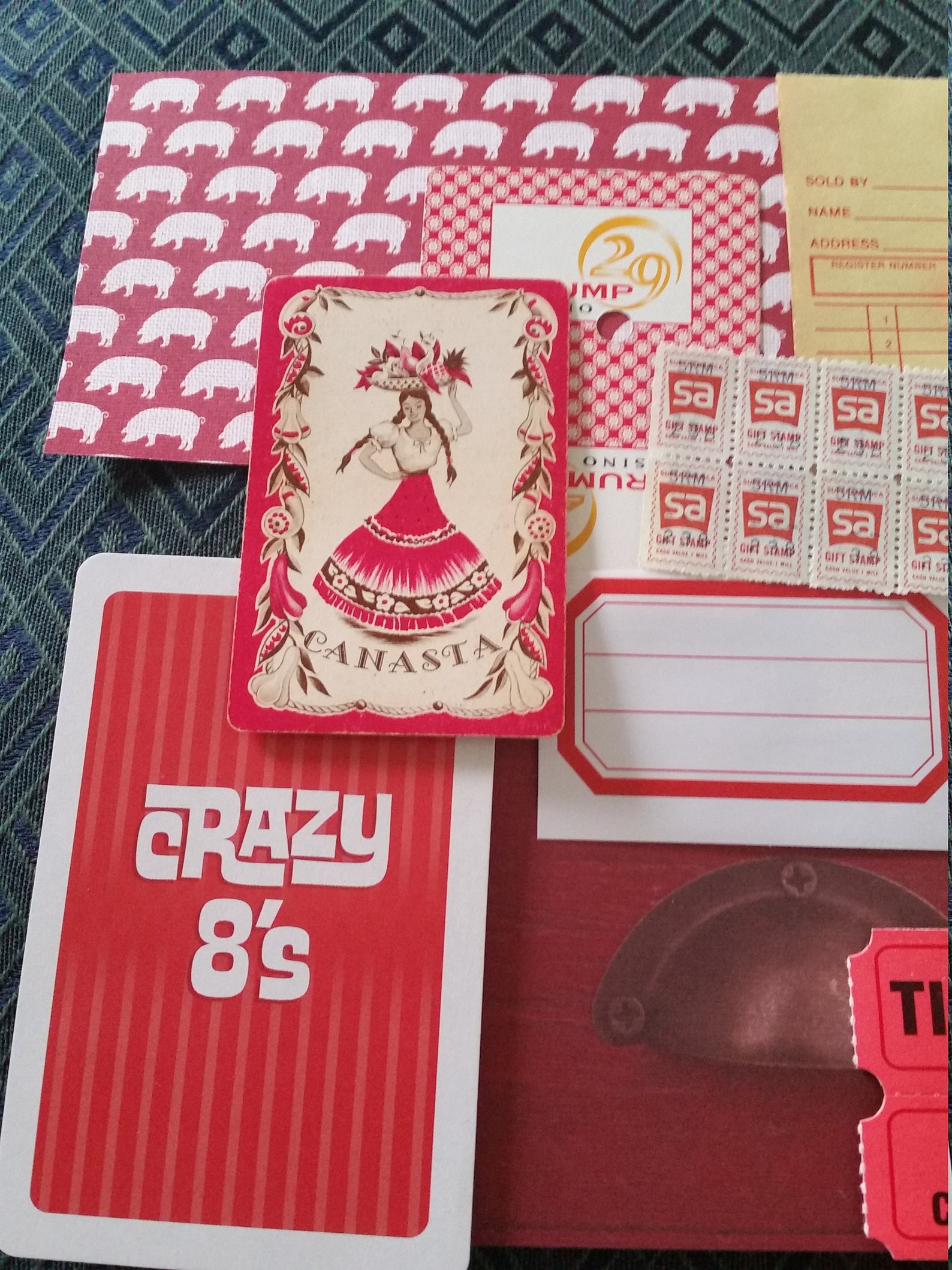 Red Ephemera Inspiration Pack / Project Life Journal / Vintage - Etsy