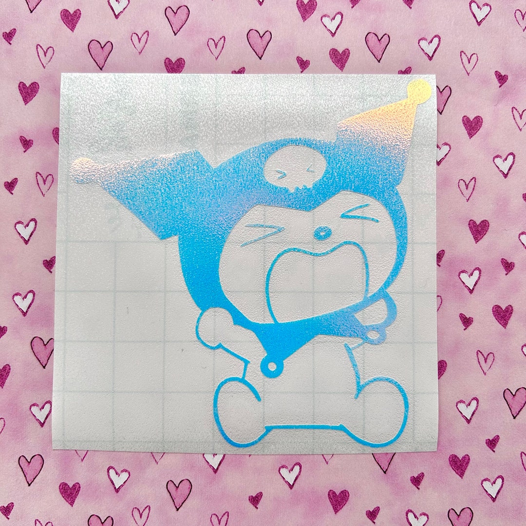 Kuromi Crying Waterproof Decal Sticker - Etsy