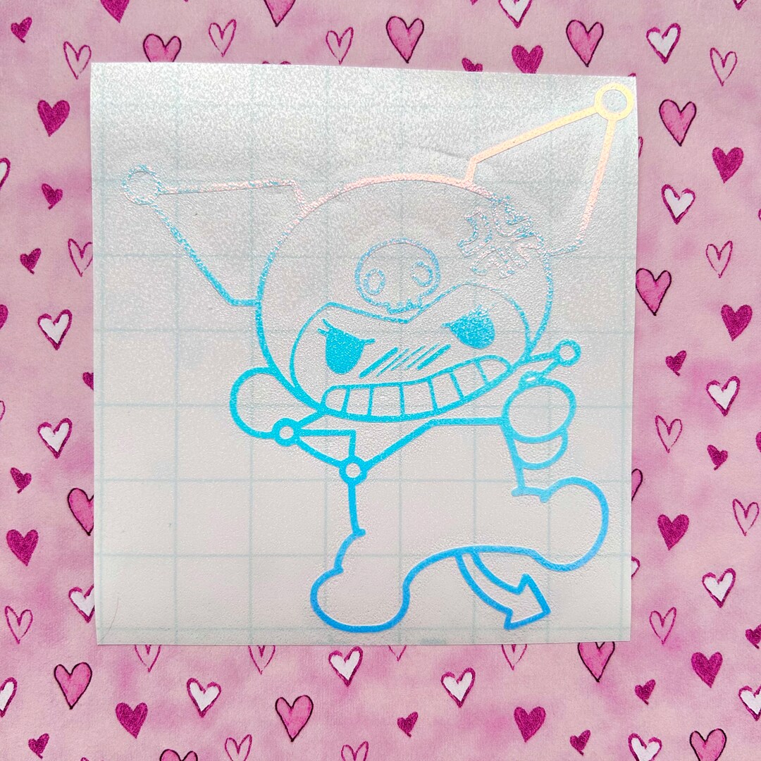 Kuromi Angry Waterproof Decal Sticker - Etsy