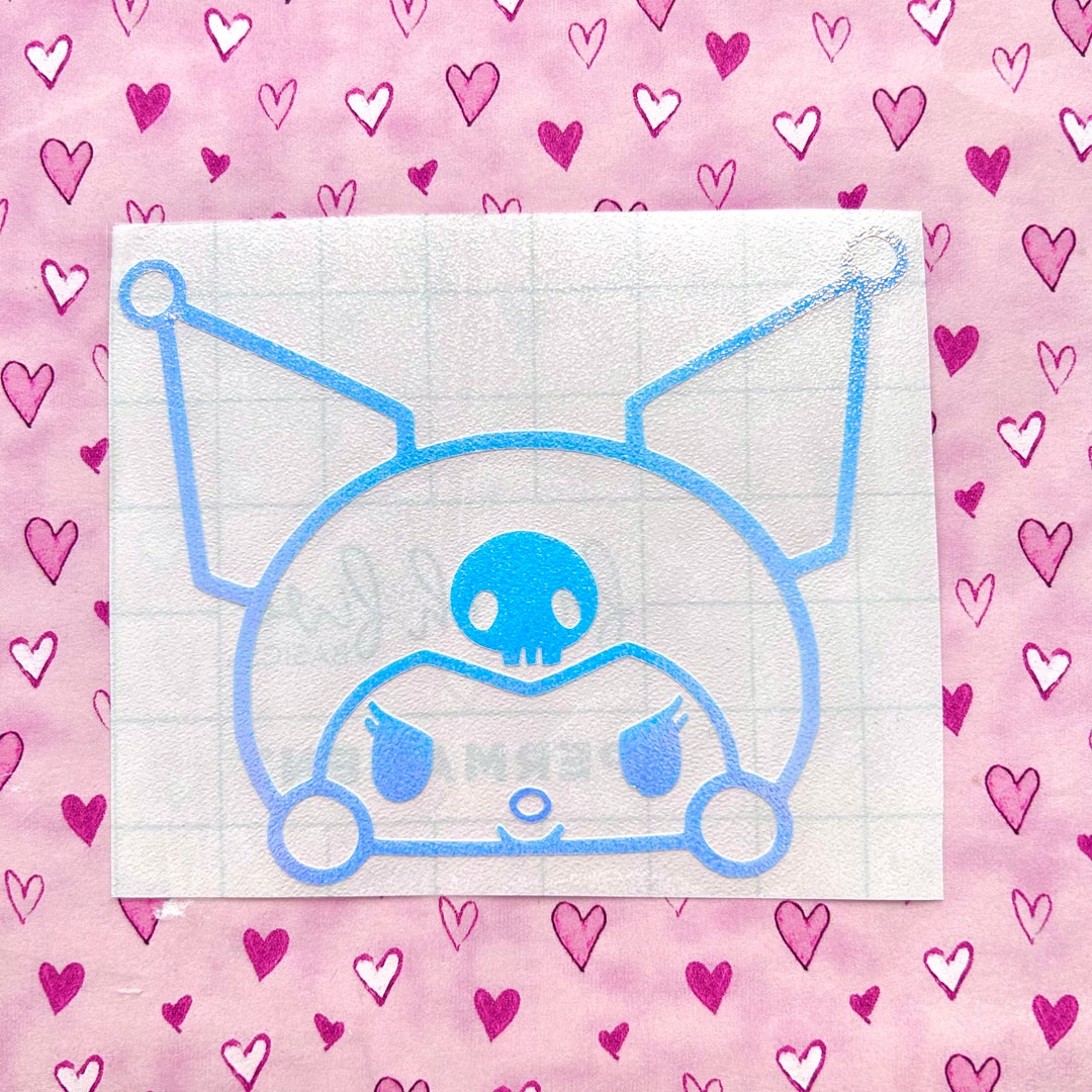 Kuromi Decal Bunny Peeker Car Decal Car Sticker Cute Car Decal Kawaii ...