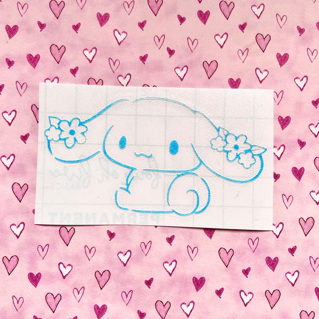 Cinnamon Roll Bunny Car Decal Car Sticker Cute Car Decal Kawaii Car ...