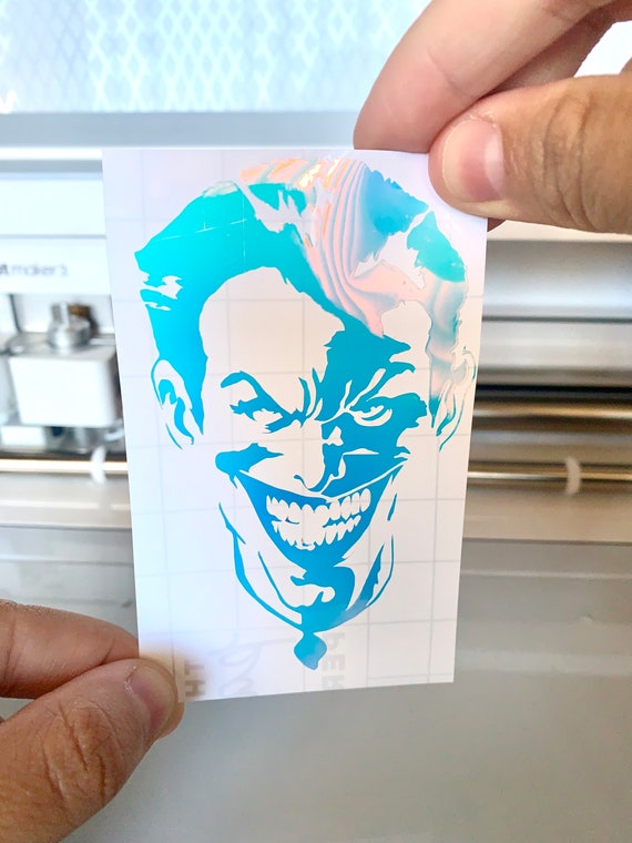 Smiling Joker Face Waterproof Decal Sticker - Etsy