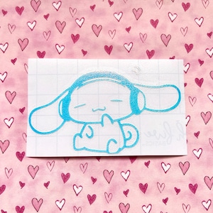 Cinnamon Roll Music Headphones Waterproof Decal Sticker - Etsy