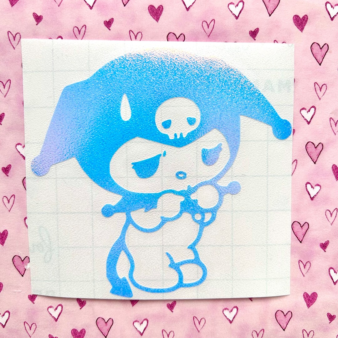 Kuromi Sad Waterproof Car Decal | Car Sticker | Cute Car Decal | Kawaii ...