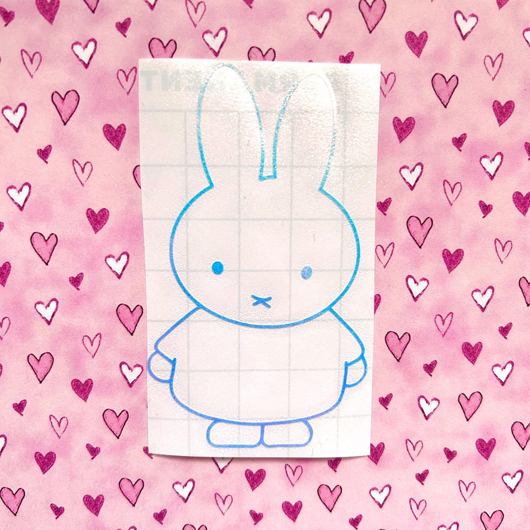 Miffy Bunny Car Decal Car Sticker Tumbler Cute Car Decal Kawaii Car ...