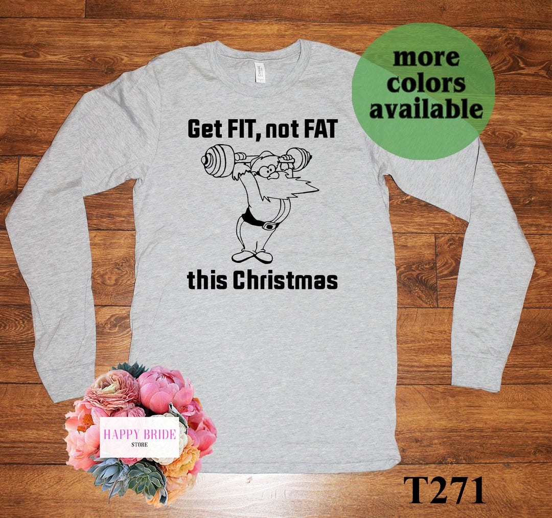 Ugly Christmas Sweaterget FIT Not Fat This Christmasugly - Etsy