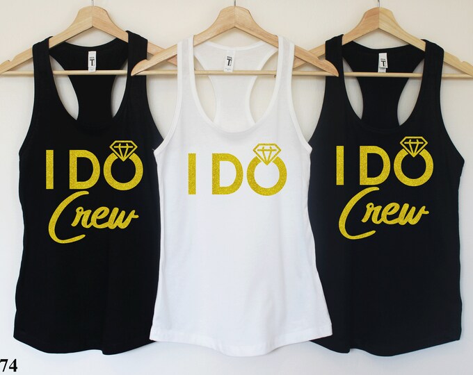 I Do Crew Stagette Party Shirts, Bride Squad Shirt, Bridal Party Shirts ...