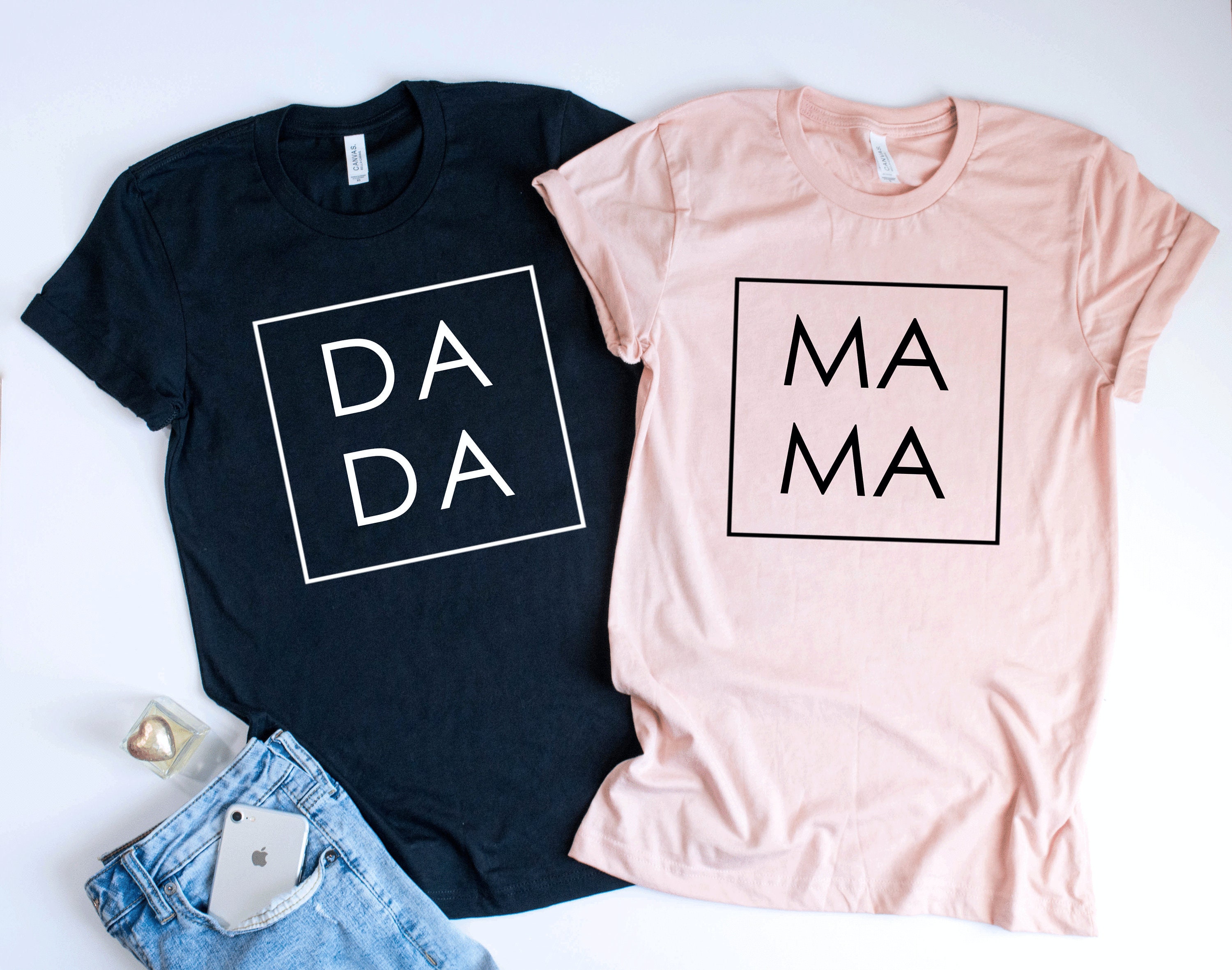 Dada-mama Shirt Mothers Day Shirt Mom Shirt Mother's - Etsy