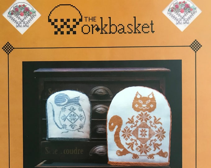 Quaker Cat and Mouse Cross Stitch Leaflet, the Workbasket - Etsy
