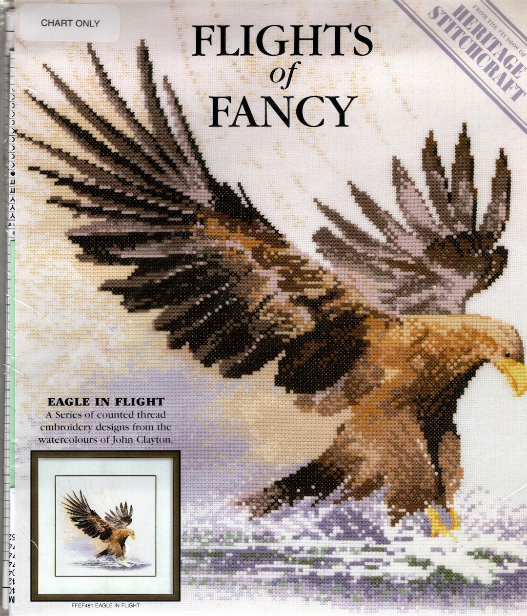 Flights of Fancy eagle in Flight Cross Stitch - Etsy