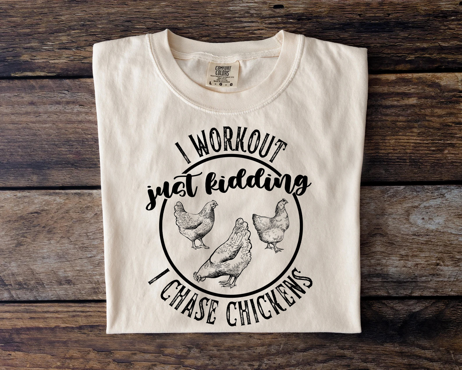 I Workout Just Kidding I Chase Chickens .png - Etsy