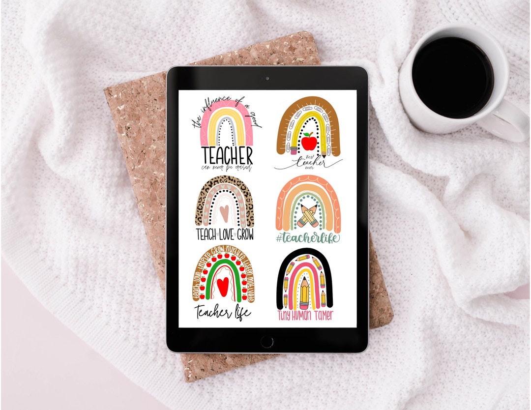 Teacher Pack | Digital Download for Sticker Decals and Sublimation - Etsy