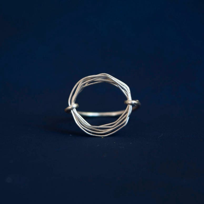 Handmade Circle Wire Ring - Etsy