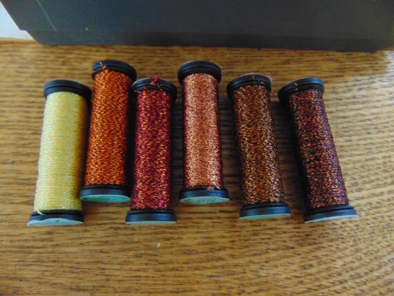 Kreinik 4 Very Fine Braids in Shades of Orange | Etsy