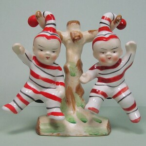 Nippon Yoko Boeki Co. VTG Christmas Candy Cane Pixies Salt & Pepper ...