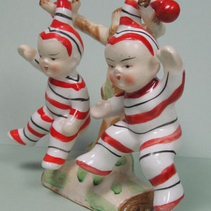 Nippon Yoko Boeki Co. VTG Christmas Candy Cane Pixies Salt & Pepper ...