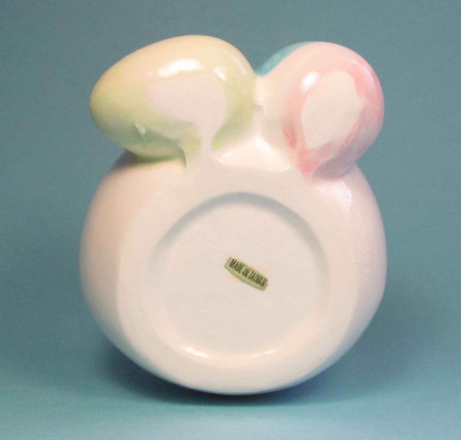 Vintage Kitsch Pink & White Bunny Rabbit Pair Sitting on - Etsy