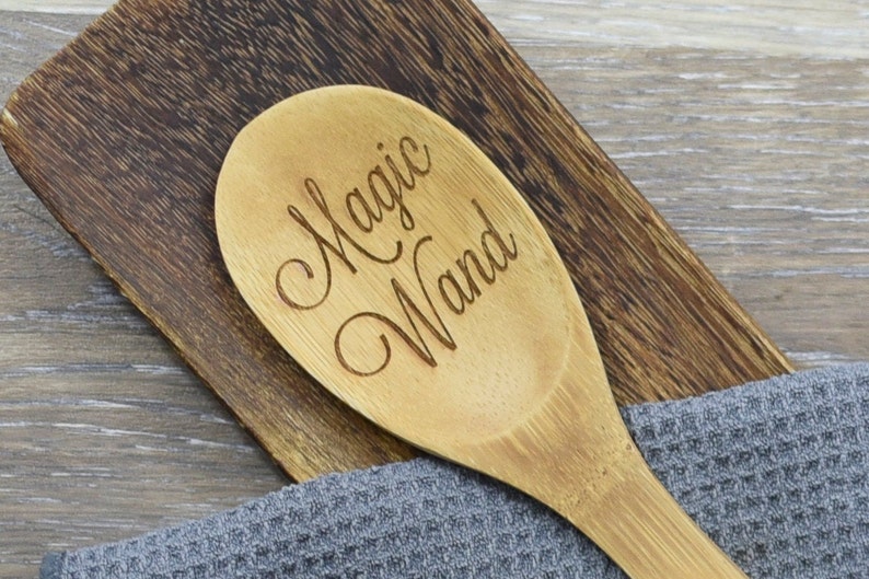 Magic Wand Customized Wooden Mixing Spoon - Etsy