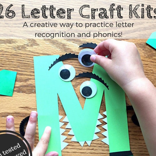 Precut Preschool Letter Crafts Uppercase or Lowercase | Etsy