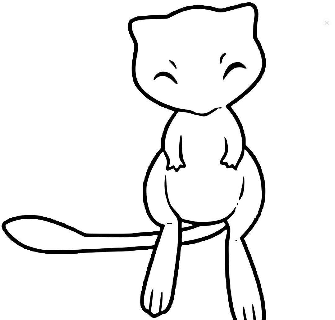 Cute Mew Pokémon Svg File Etsy