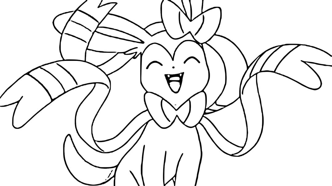 Sylveon Pokémon Svg File - Etsy