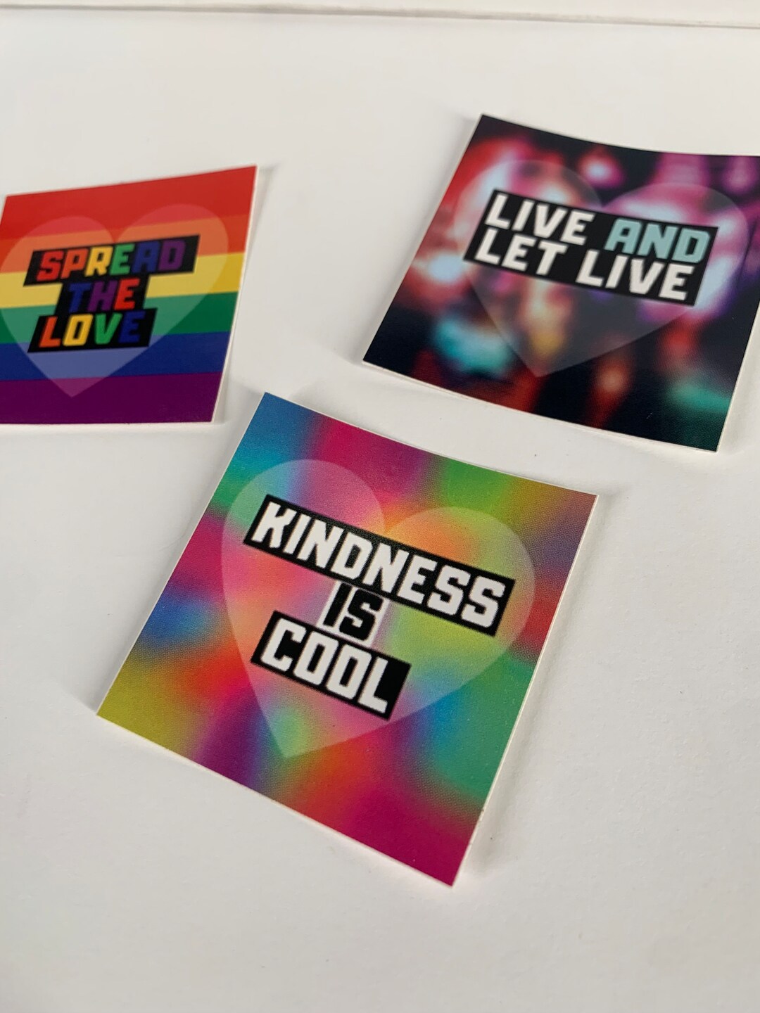 Kindness is Cool Rainbow Heart Pride Sticker - Etsy