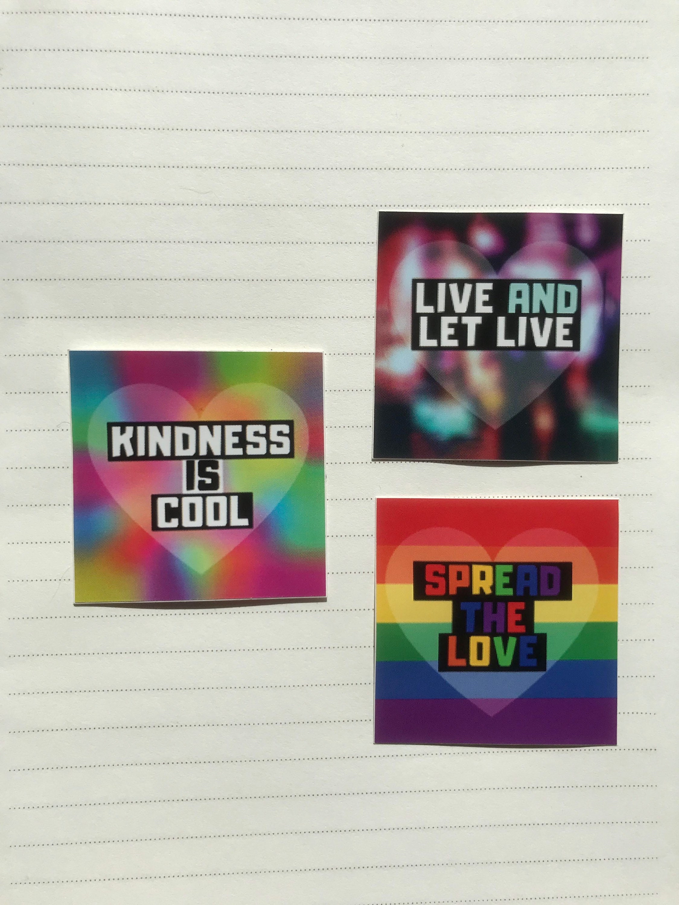 Spread Love and Kindness Diversity and Inclusion Stickers 3 - Etsy UK